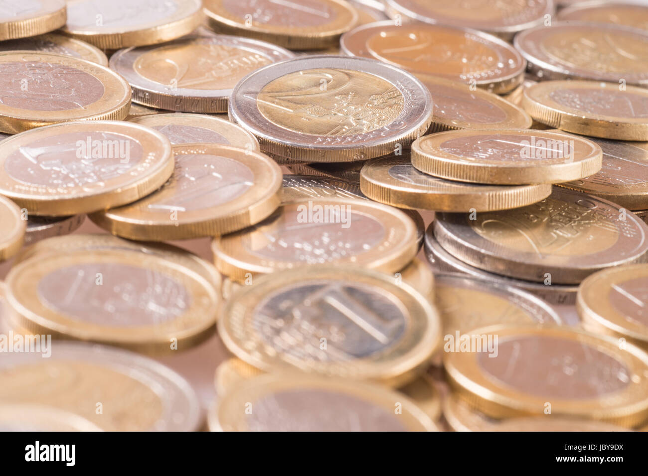 many euro coins Stock Photo - Alamy