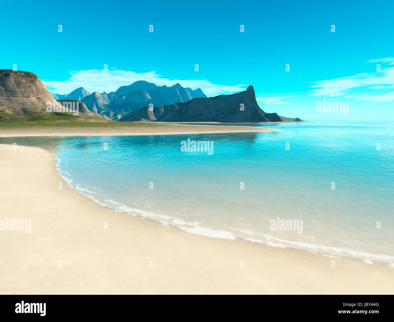 An image of a beach scenery background Stock Photo - Alamy