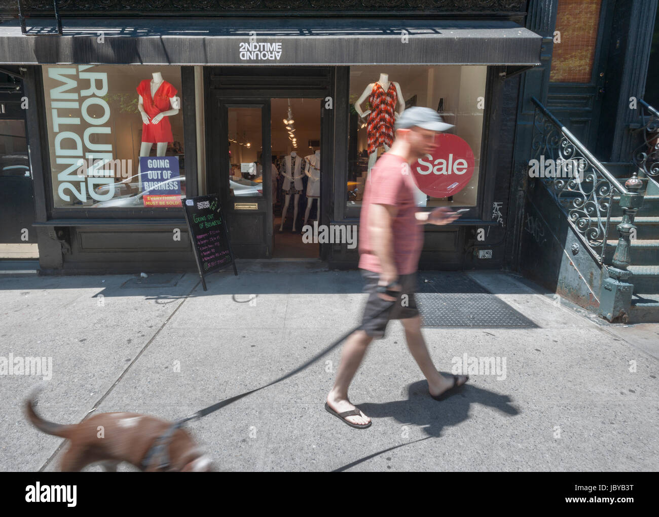 A 2nd Time Around consignment store in the Soho neighborhood of New ...