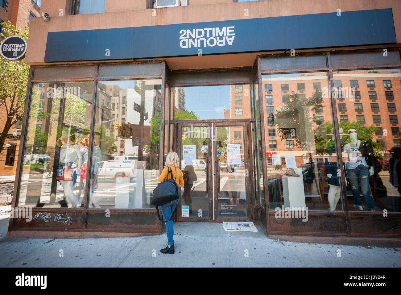 A shuttered 2nd Time Around consignment store in the Soho neighborhood ...