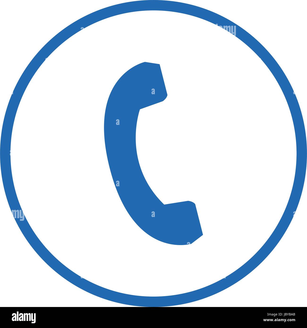 Phone handset icon on white background in vector Stock Vector Image ...