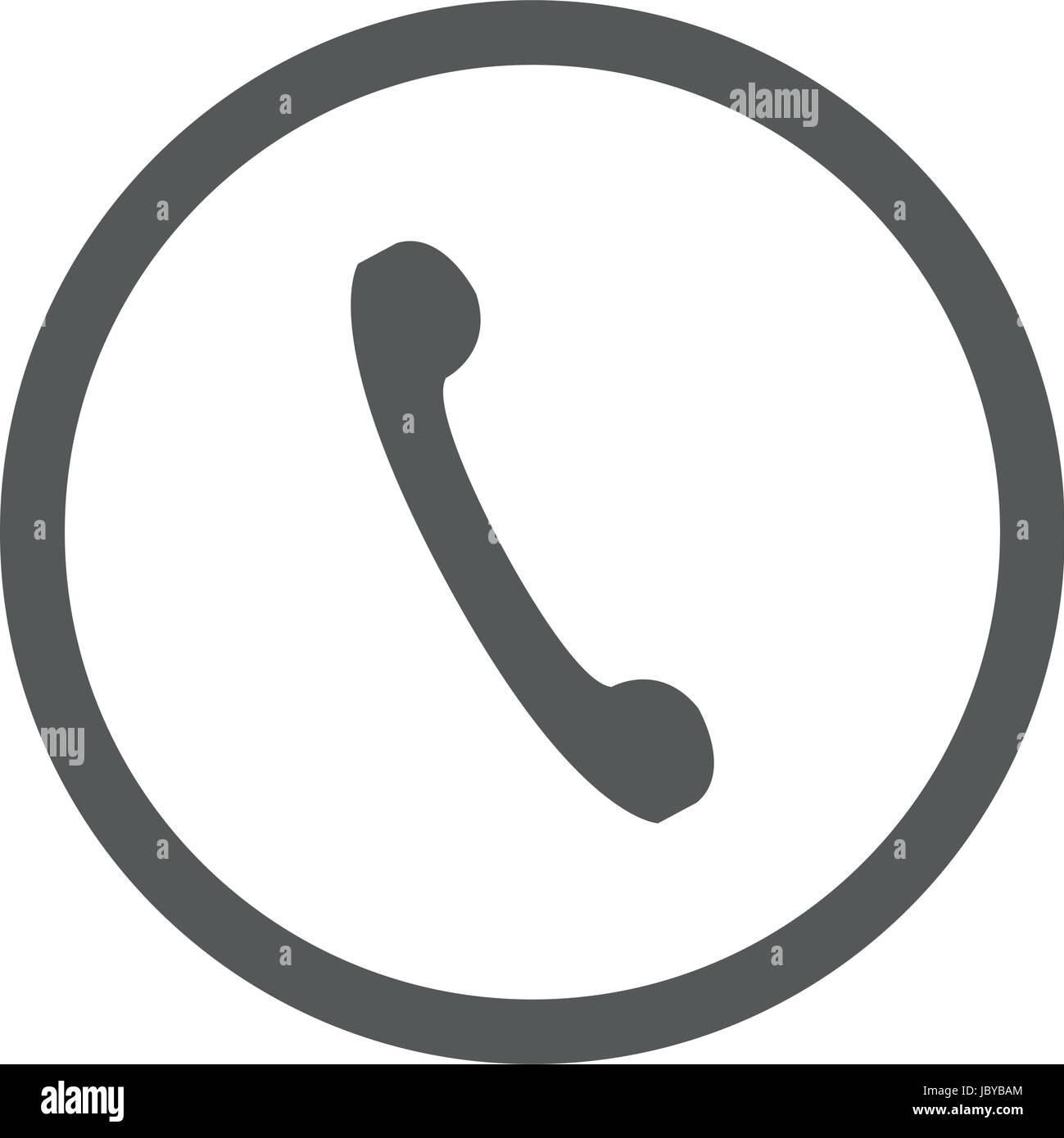 Phone handset icon on white background in vector Stock Vector Image ...