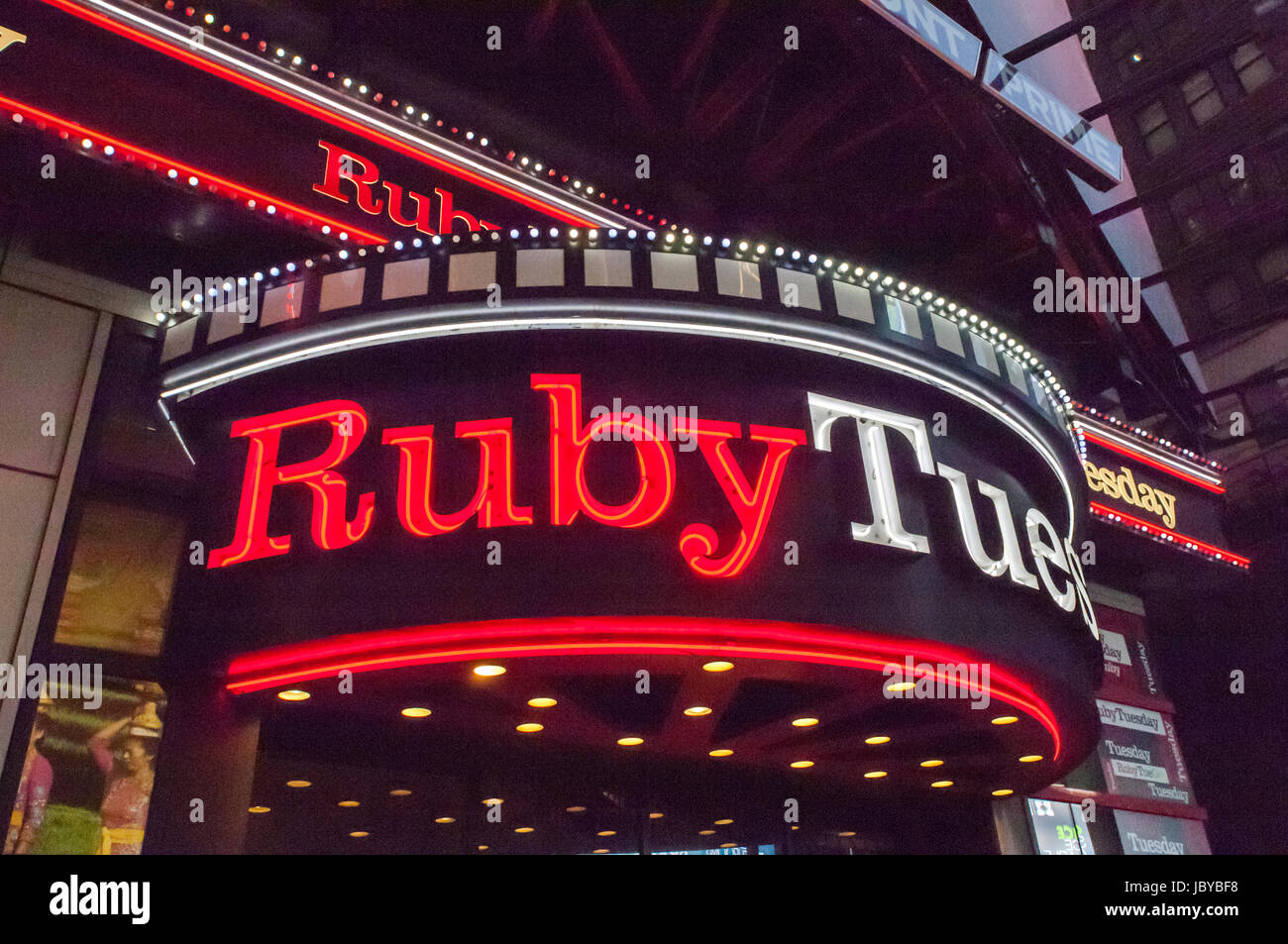 A branch of the Ruby Tuesday restaurant chain in Times Square is seen ...
