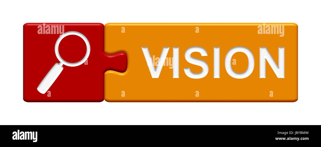 puzzle button: vision Stock Photo - Alamy