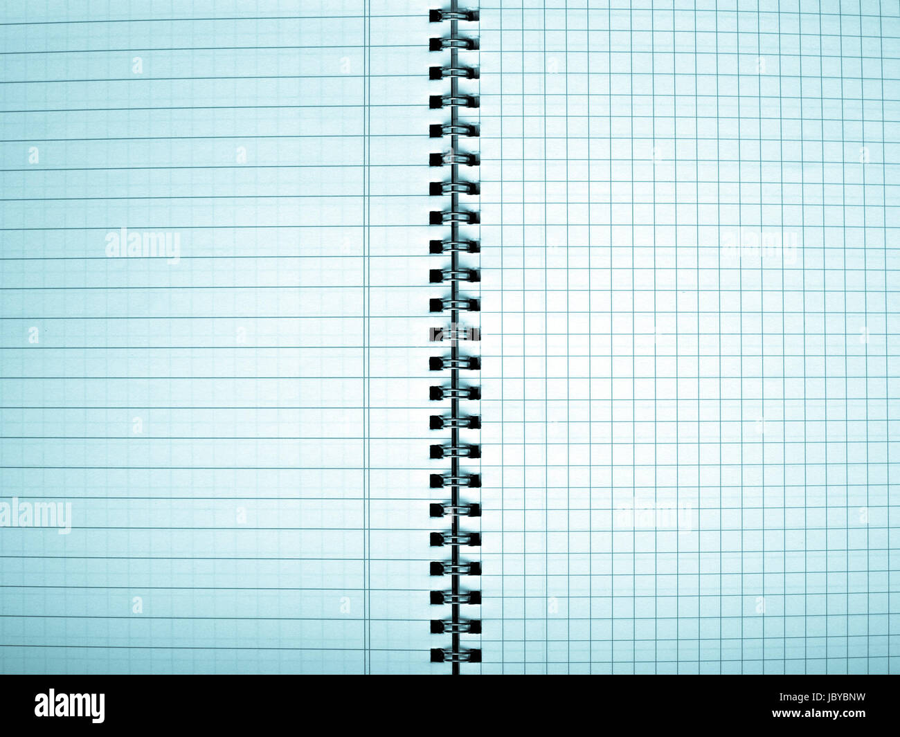 Notebook note pad page picture - cool cyanotype Stock Photo - Alamy