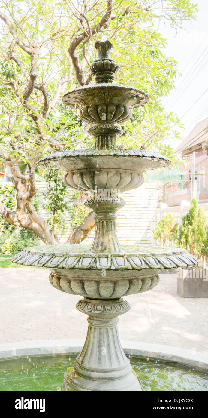 Vintage fountain in the garden hi-res stock photography and images - Alamy