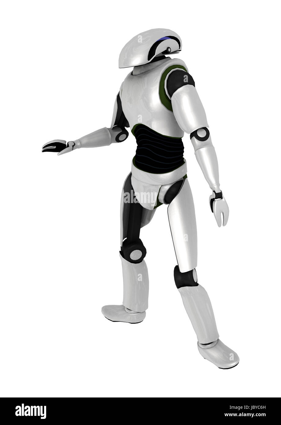 3D digital render of a droid isolated on white background Stock Photo ...