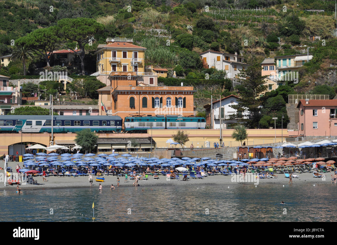 Monterosso al Mare, Cinque Terre, Italien, küste, ligurien, ligurische ...