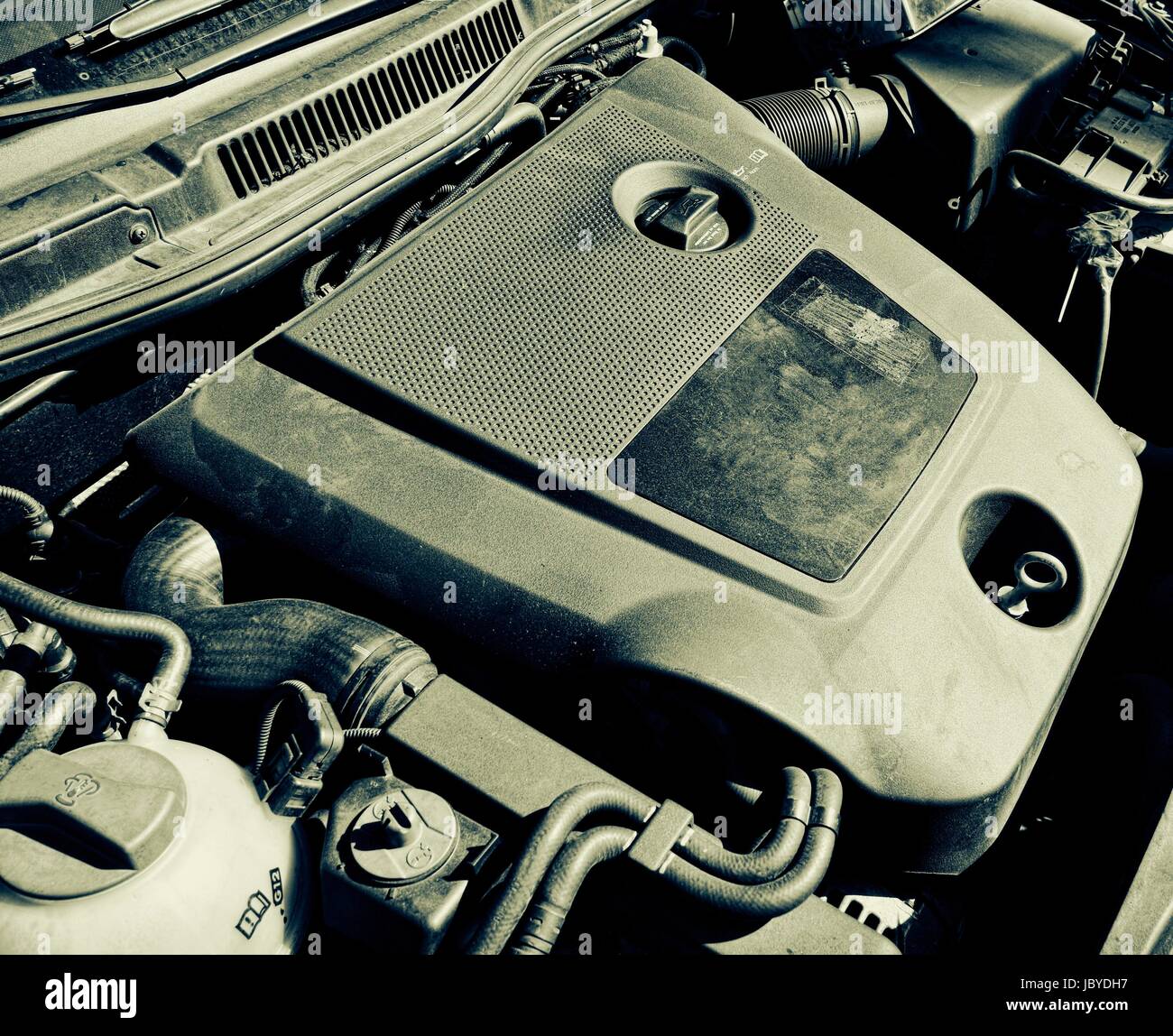 moder engine propeller inside my car Stock Photo - Alamy