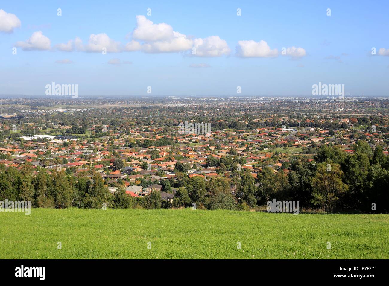 Sprawling suburb seen from hi-res stock photography and images - Alamy
