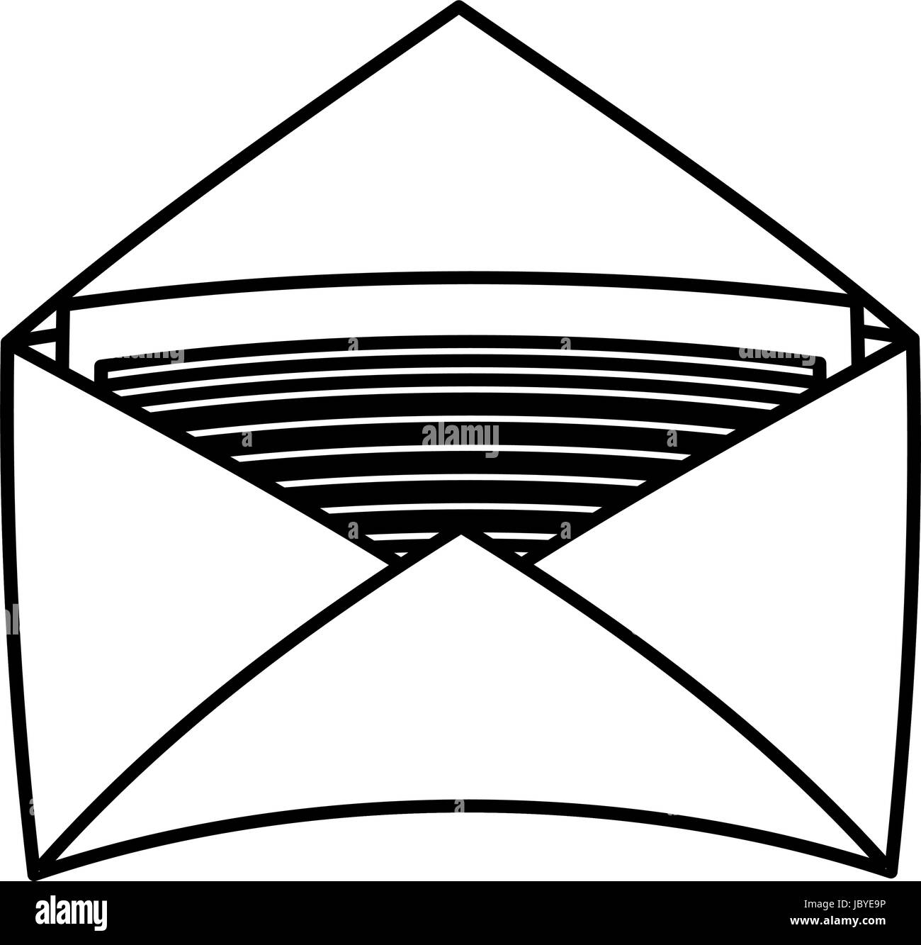 open message envelope icon image Stock Vector Image & Art - Alamy