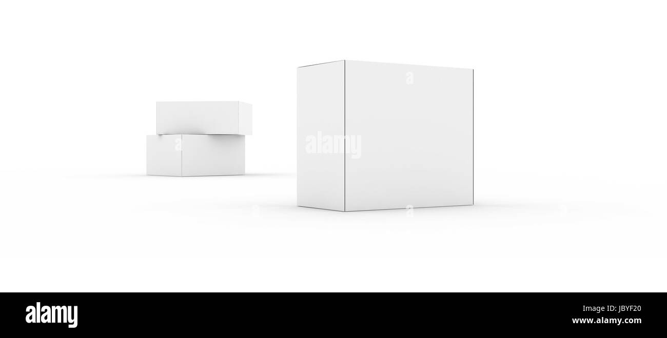 Illustration of Blank boxes isolated on white background Stock Photo ...