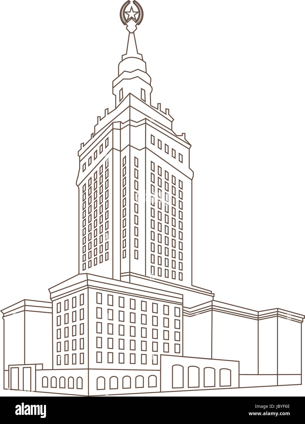 Contour Building Illustration - Vector Contour Acchitecture Series ...