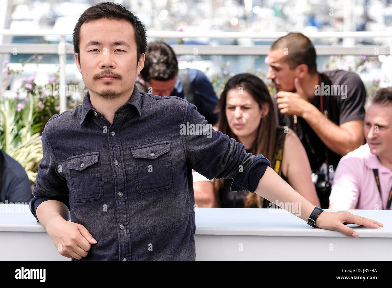 Li Ruijun at WALKING PAST THE FUTURE Photocall during the 70th Cannes ...