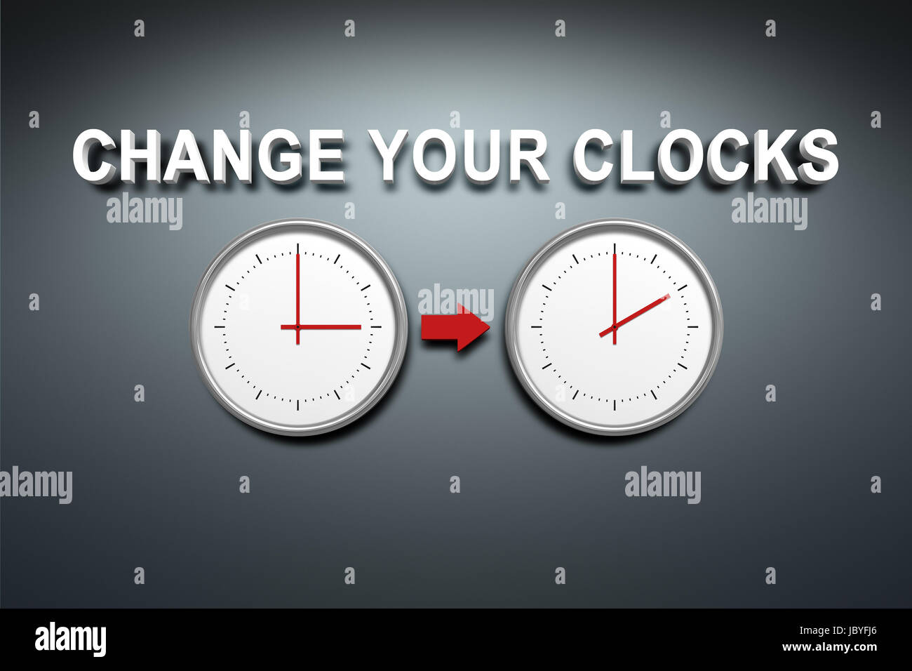 Change clocks! text alarm hi-res stock photography and images - Alamy