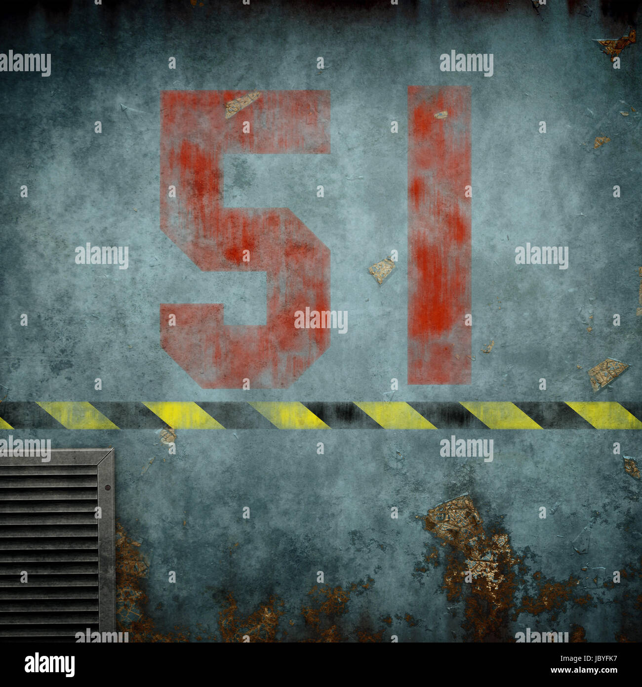 An image of a rusty metal background with the red number 51 Stock Photo ...
