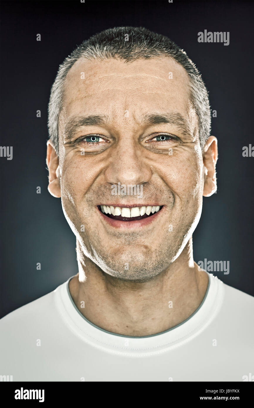 An image of a handsome man high contrast Stock Photo - Alamy