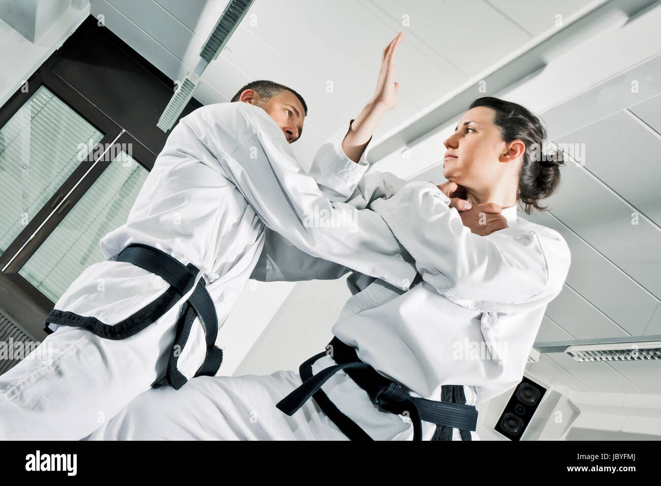 An image of two martial arts fighters Stock Photo - Alamy