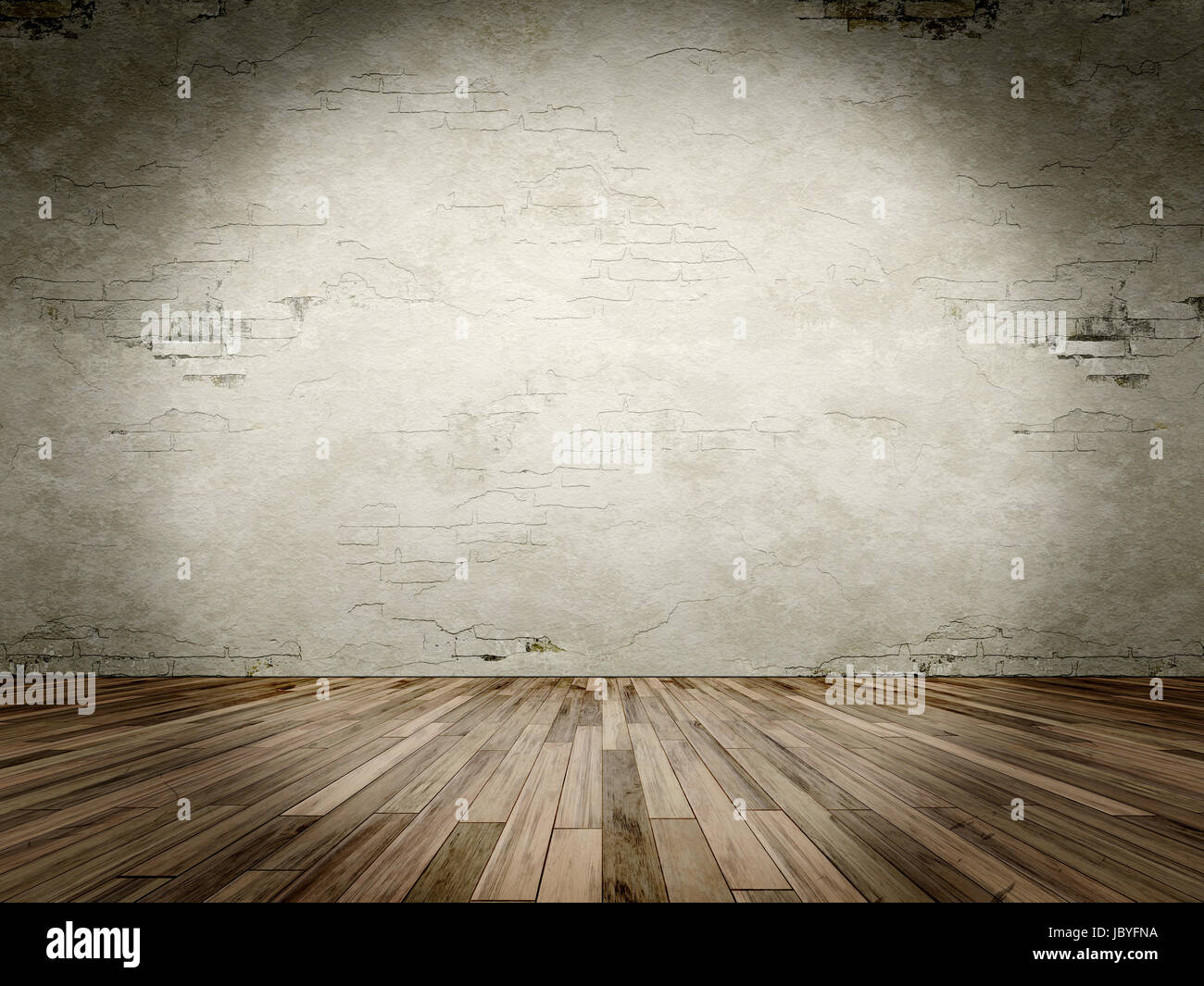 An image of a grunge room with a spot light Stock Photo - Alamy