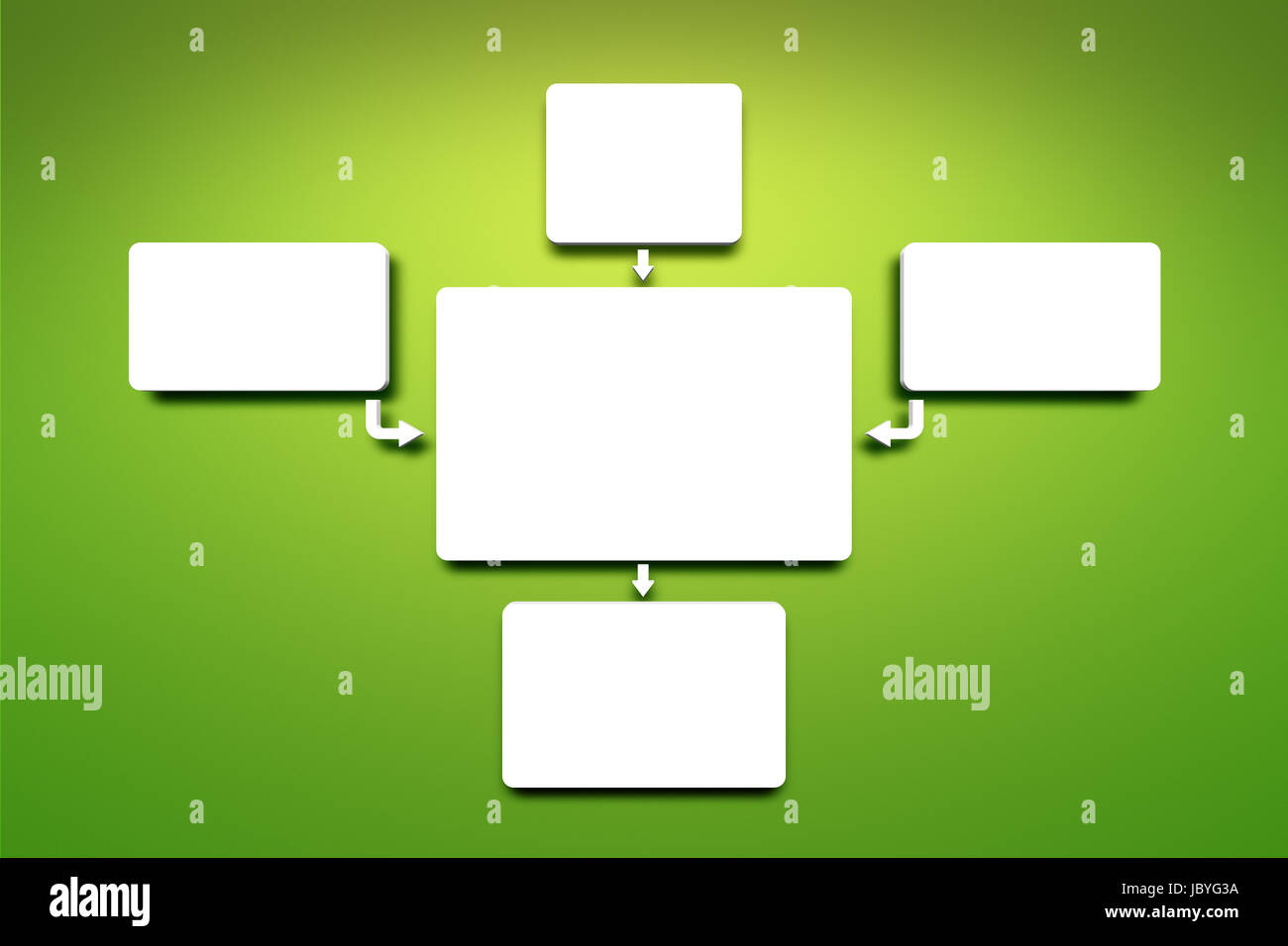 An image of a flowchart on a green background Stock Photo - Alamy