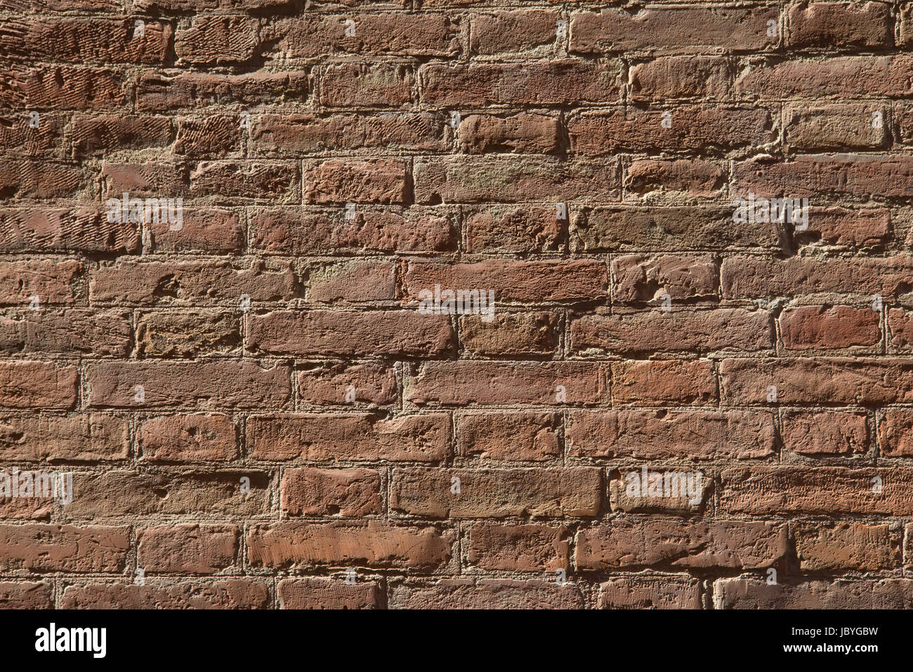 Wall made of genuine Tuscan bricks as background Stock Photo - Alamy