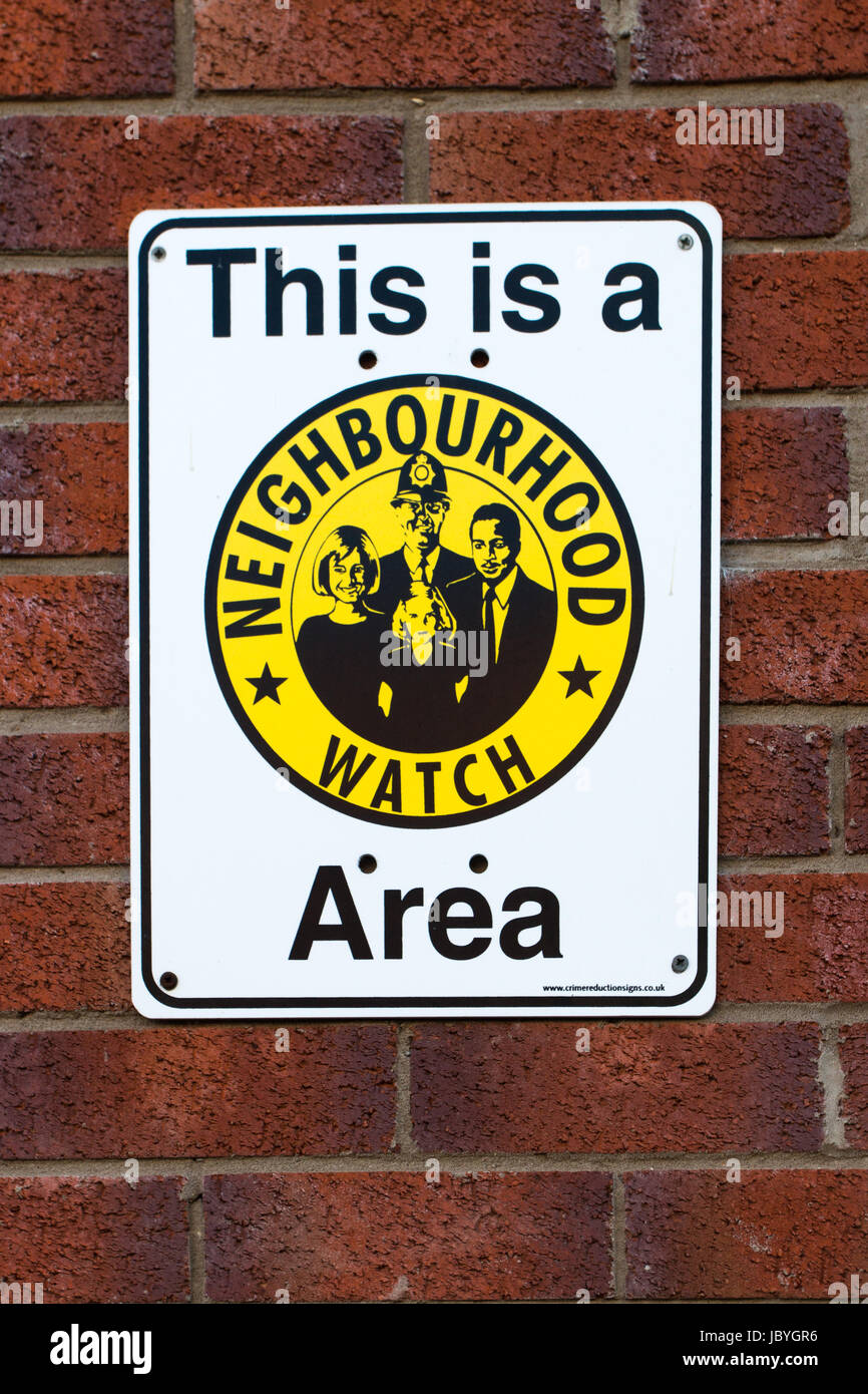 NEIGHBOURHOOD WATCH: Sign Stock Photo - Alamy