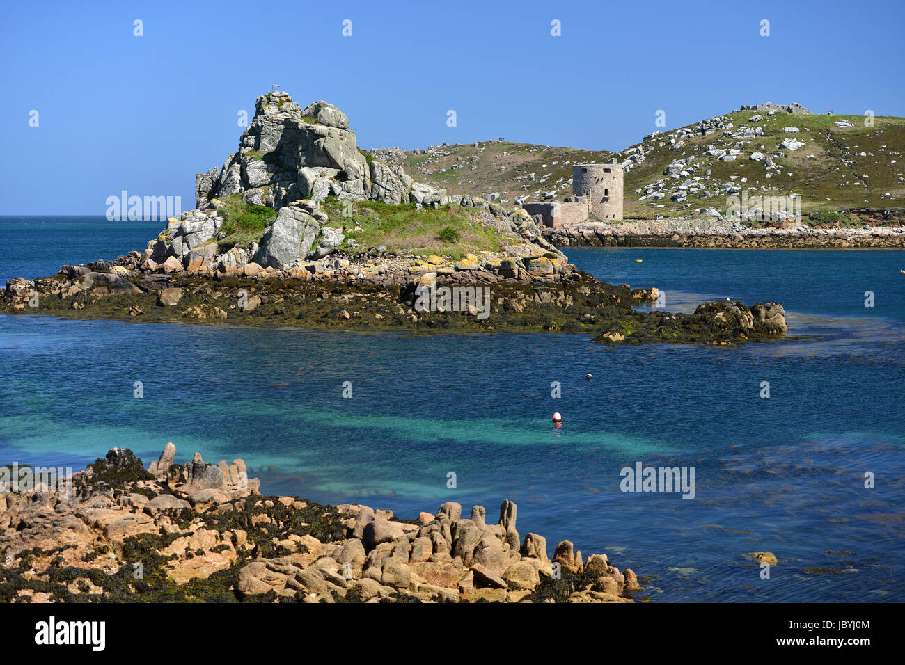 Hangman Island,Bryher, and Cromwell's Castle, Tresco, Scilly Isles ...