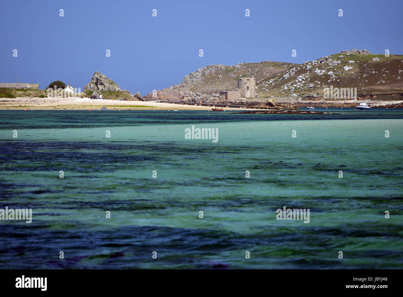 Cromwell's Castle, Tresco and Bryher Stock Photo - Alamy