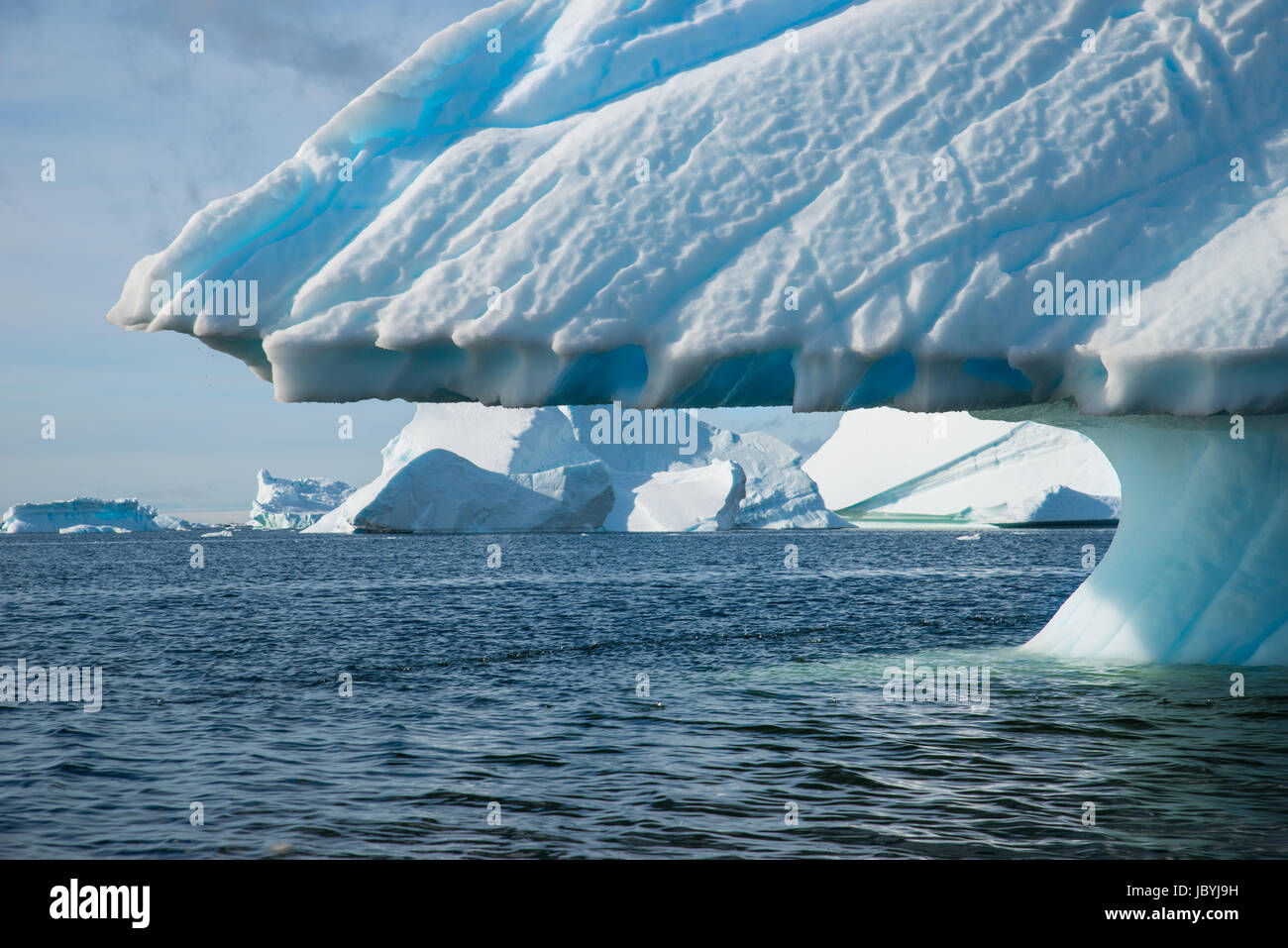 Mushroom shaped iceberg in Antarctica Stock Photo - Alamy