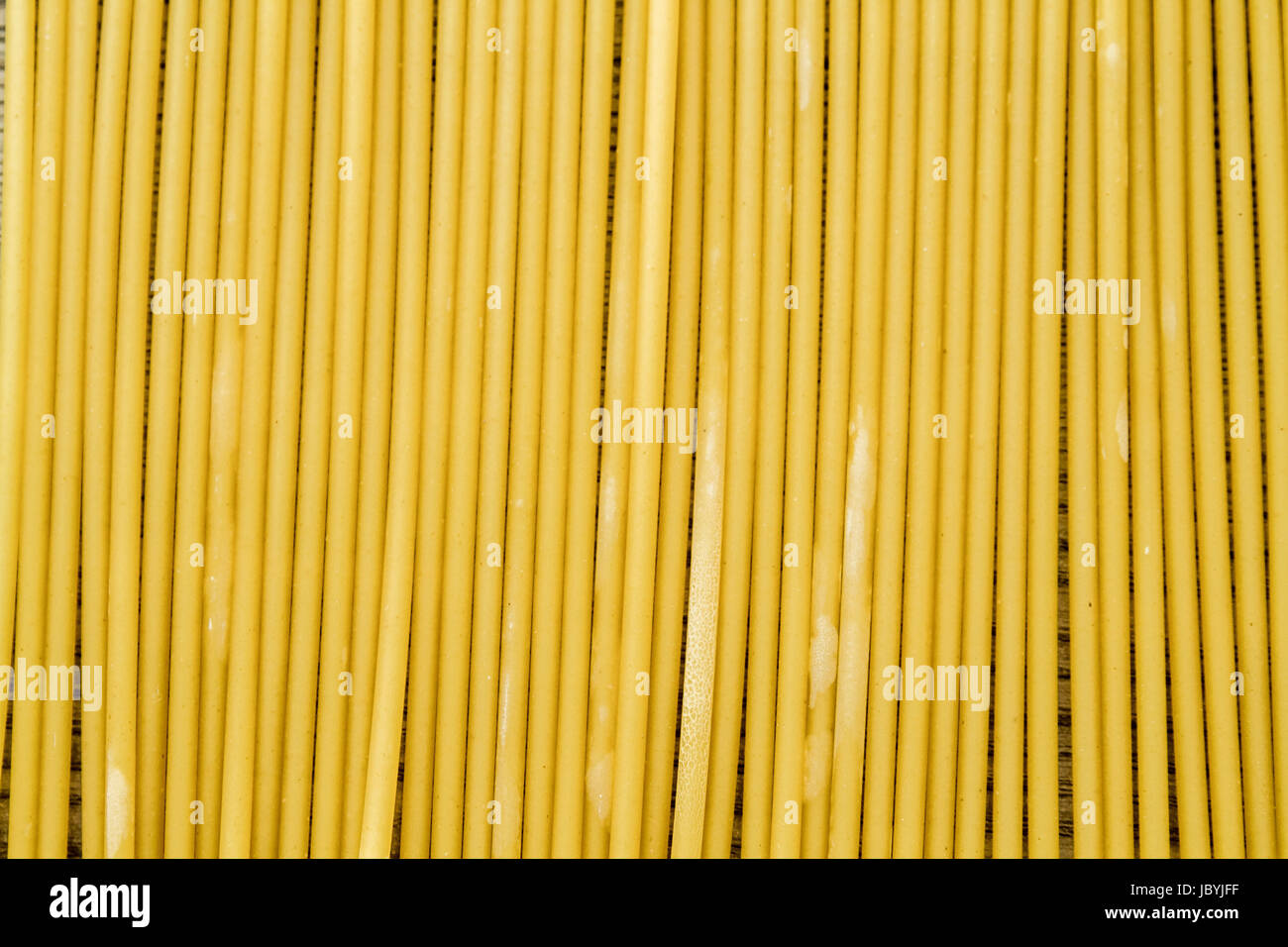 Italian dry pasta covers all over the wooden table Stock Photo - Alamy