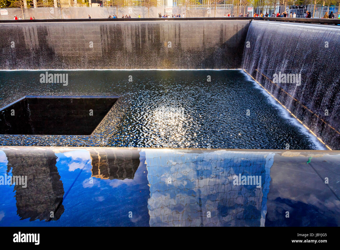 911 Memorial Pool Fountain Waterfall Reflections Abstract New York NY ...