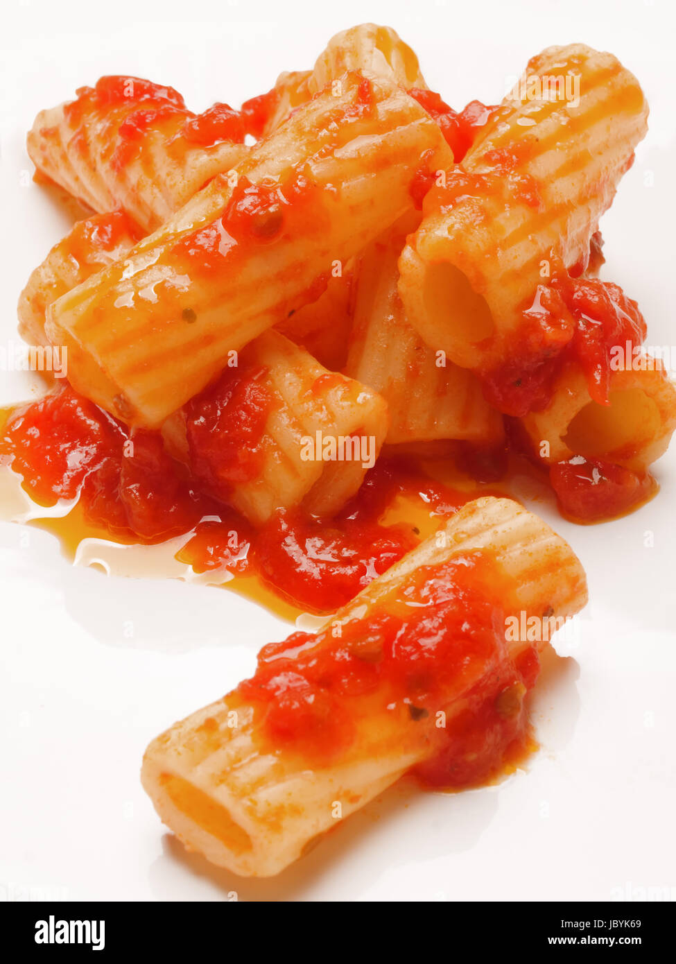 close up of maccheroni pasta in tomato sauce Stock Photo - Alamy