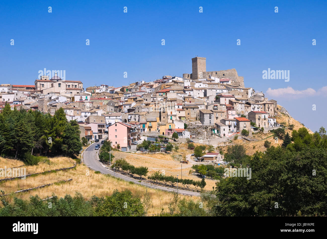 Panoramic view of Deliceto. Puglia. Italy Stock Photo - Alamy