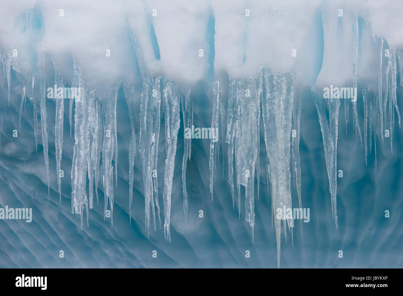 Iceberg and icicles in Antarctica Stock Photo - Alamy