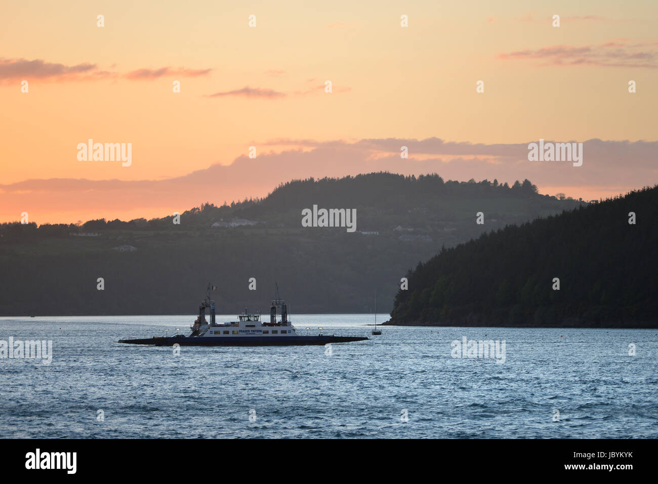 Passage East Ferry crossing the River Suir, Ireland Stock Photo - Alamy