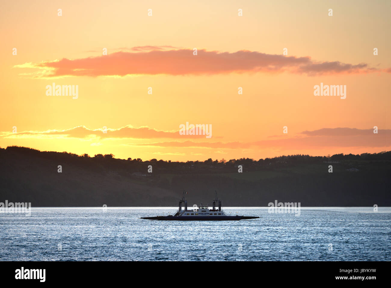 Passage East Ferry crossing the River Suir, Ireland Stock Photo - Alamy