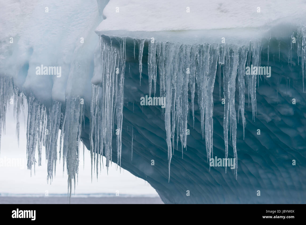 Iceberg and icicles in Antarctica Stock Photo - Alamy