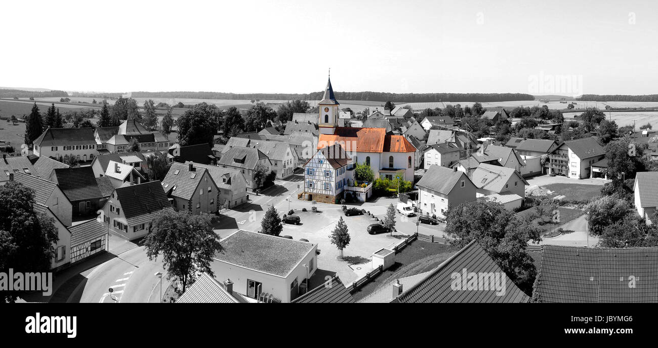 Church village germany dorfplatz hi-res stock photography and images ...