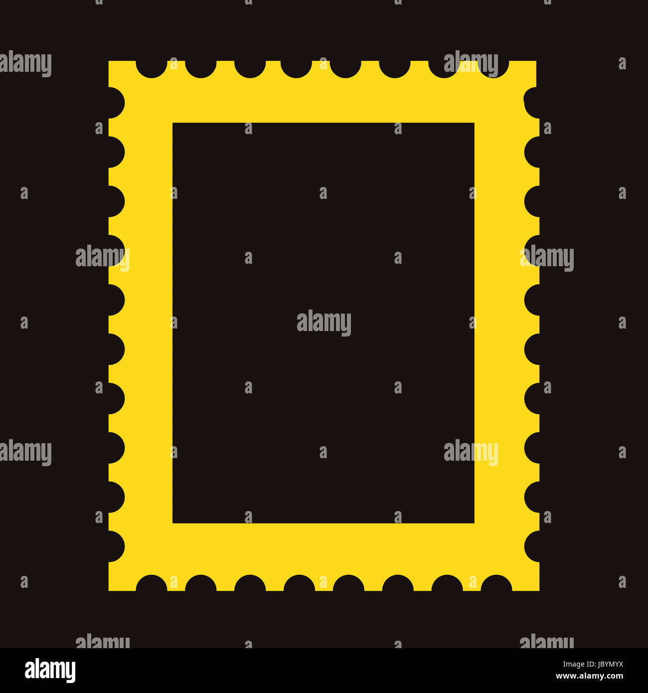 an illustration of yellow frame on black background Stock Photo - Alamy