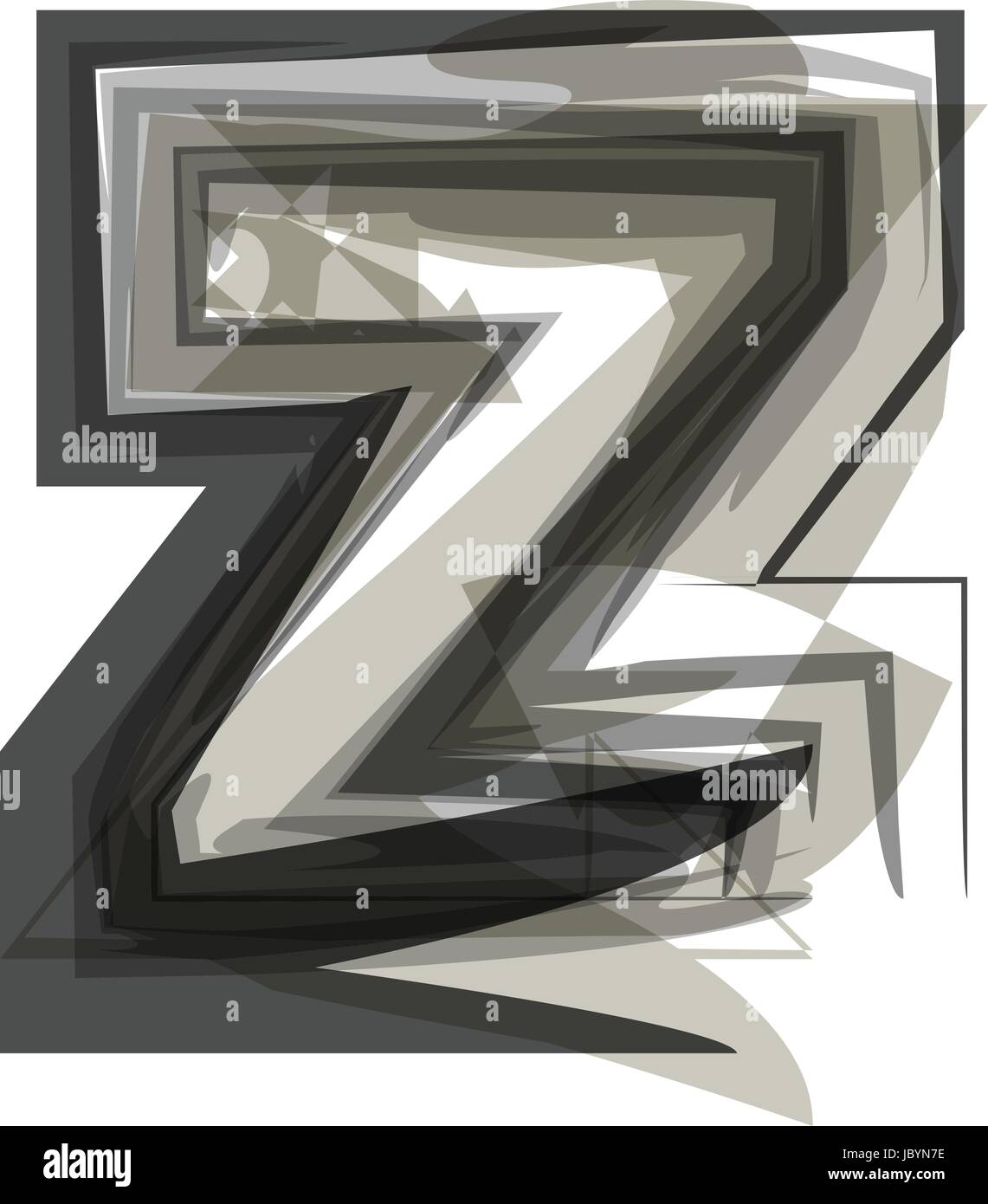 Abstract Letter z Illustration Stock Vector Image & Art - Alamy