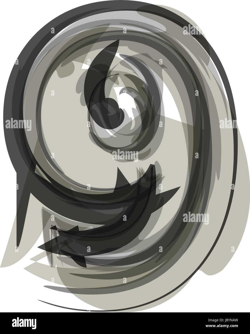 Abstract Number 9 illustration Stock Vector Image & Art - Alamy