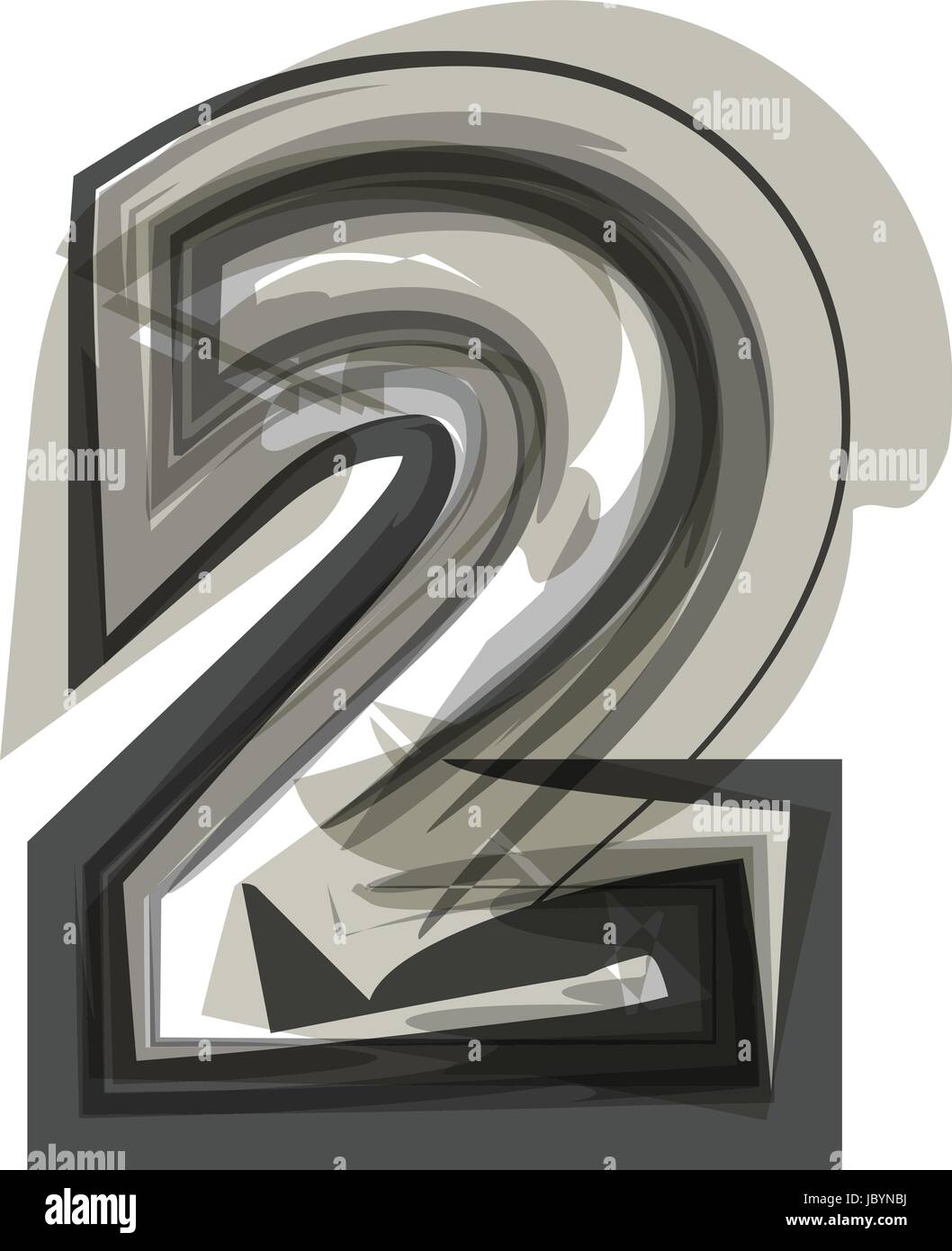 Abstract Number 2 illustration Stock Vector Image & Art - Alamy