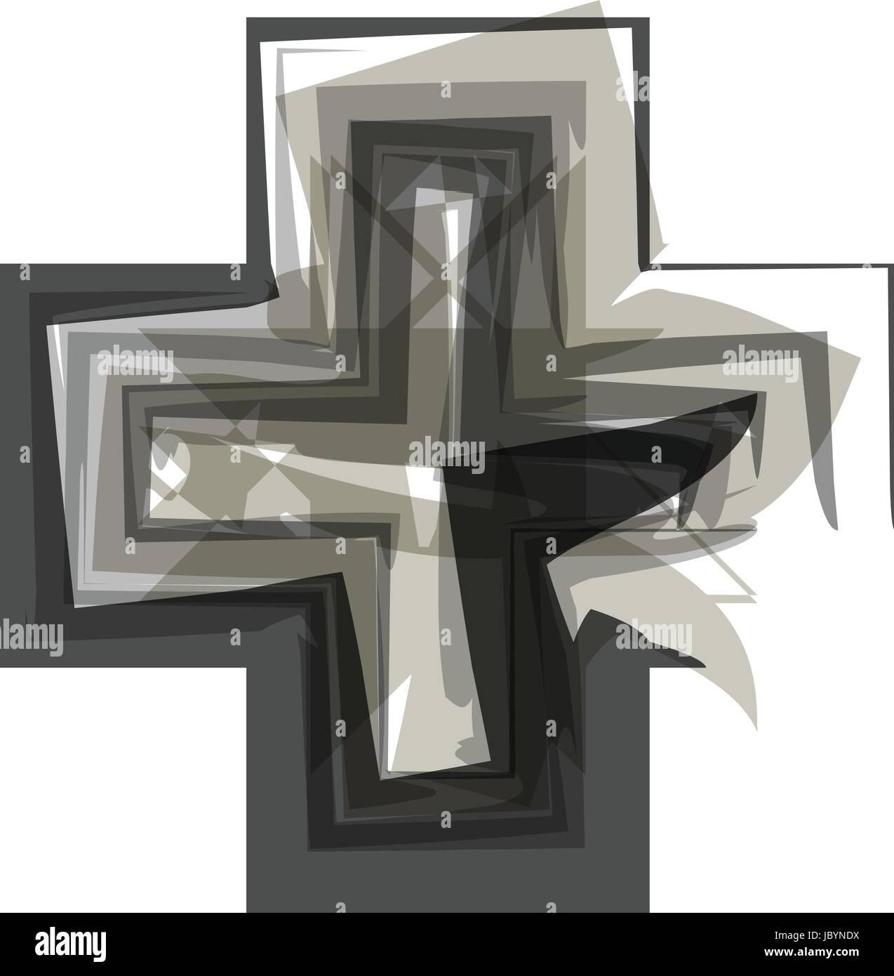 Abstract cross Symbol illustration Stock Vector Image & Art - Alamy