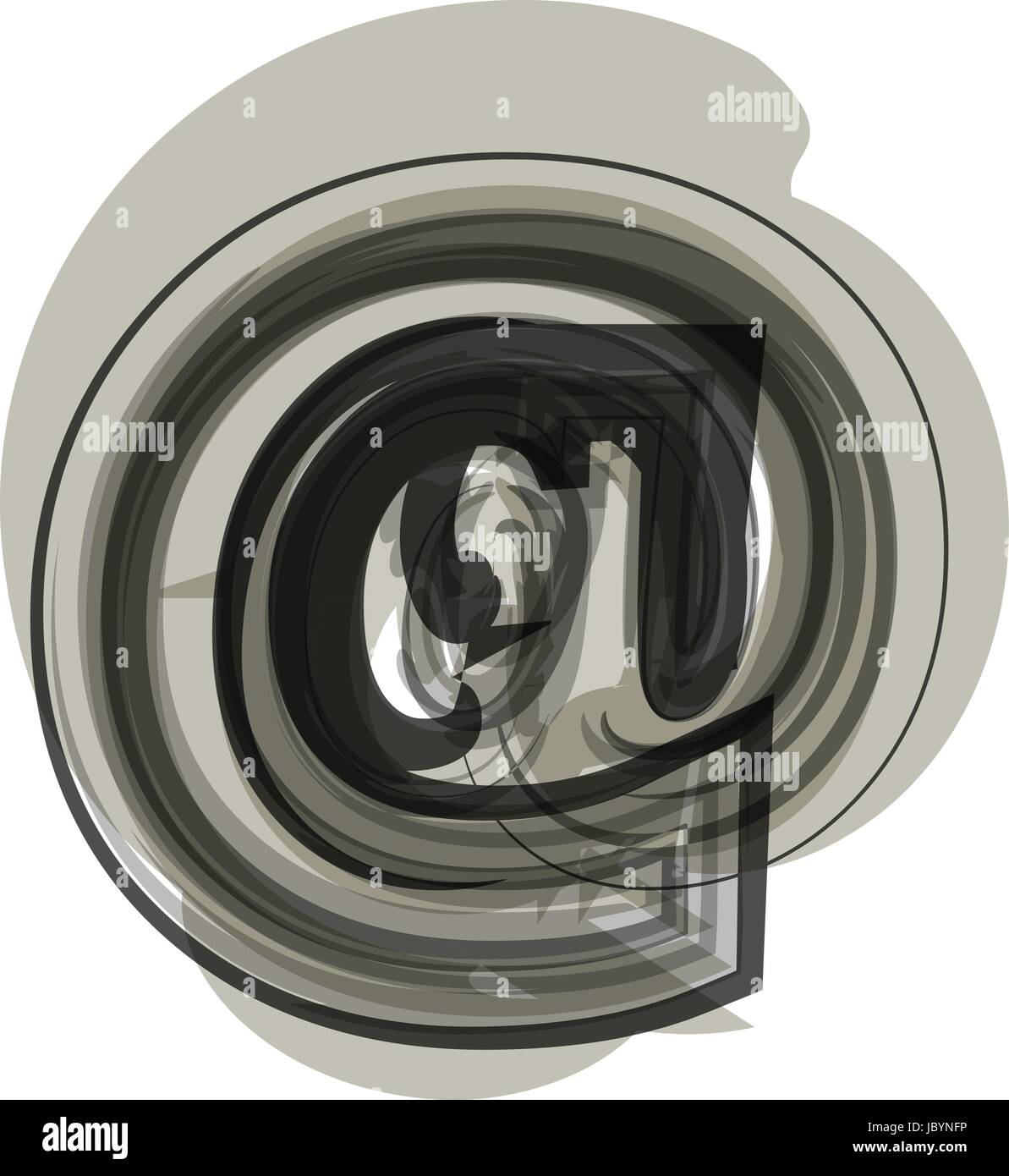 Abstract at Symbol illustration Stock Vector Image & Art - Alamy