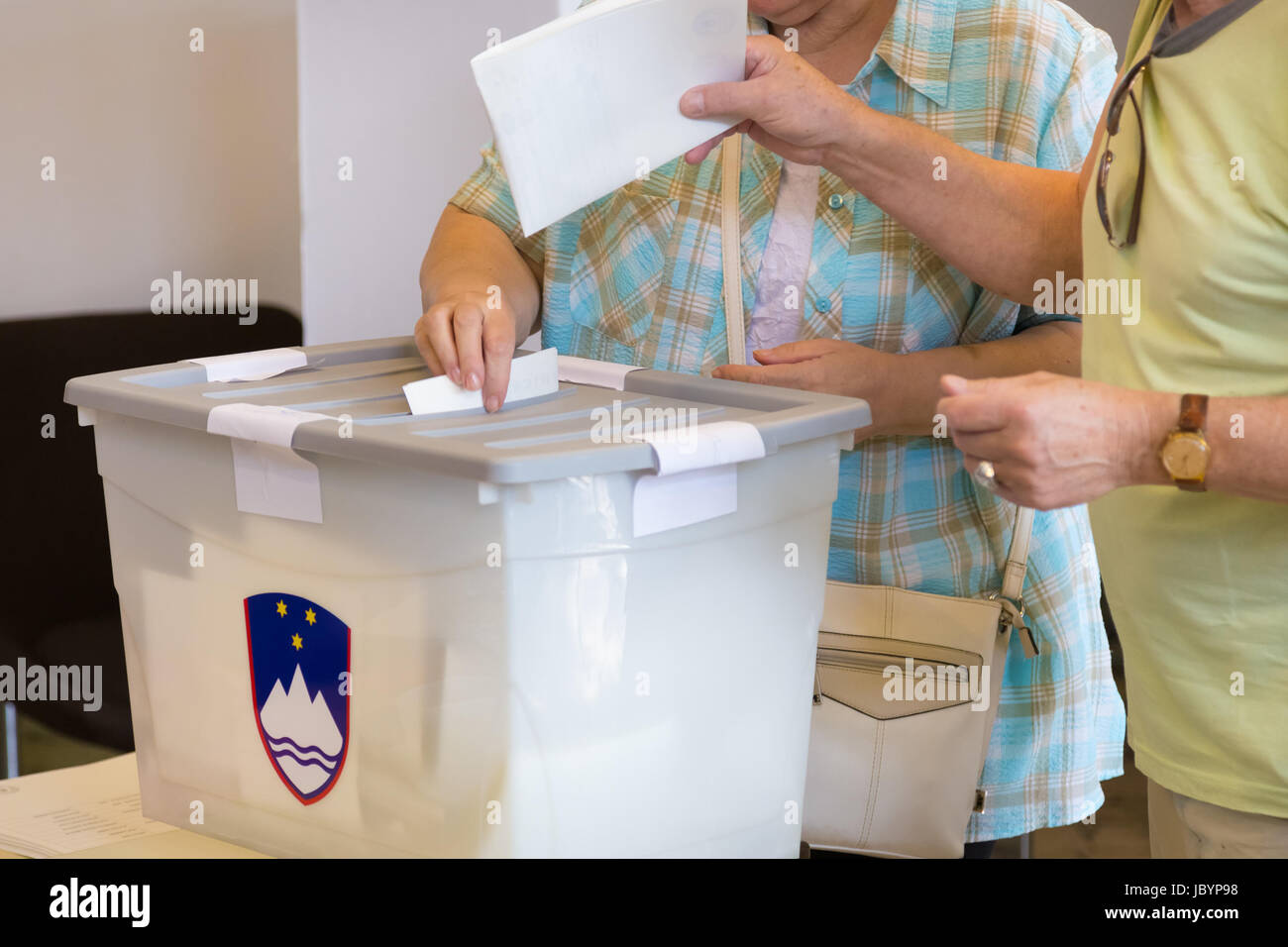 Citizens voting on democratic parliamentary election Stock Photo - Alamy
