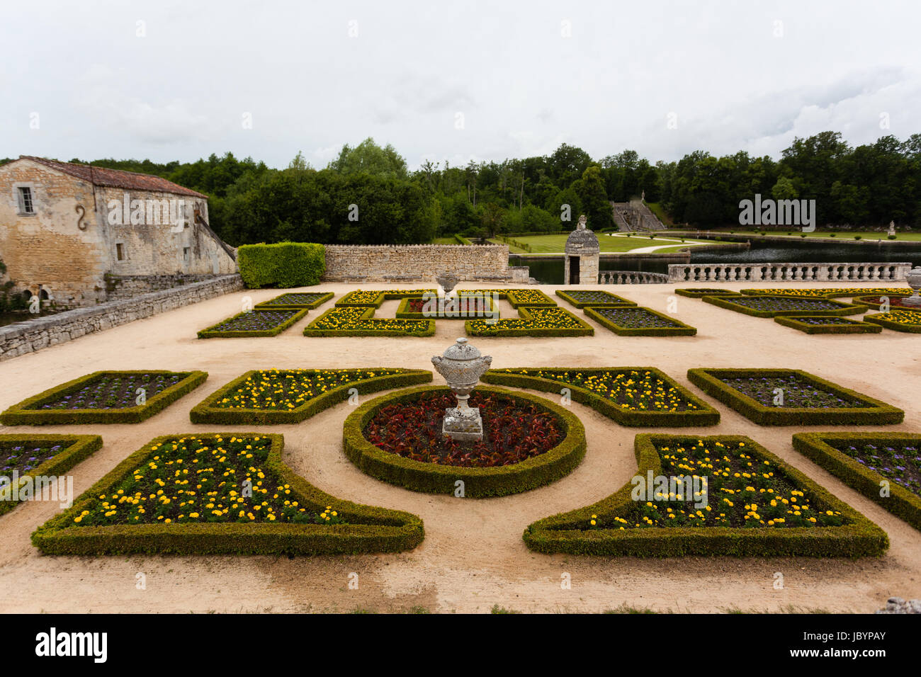 La Roche Courbon castle in charente maritime region of France Stock ...