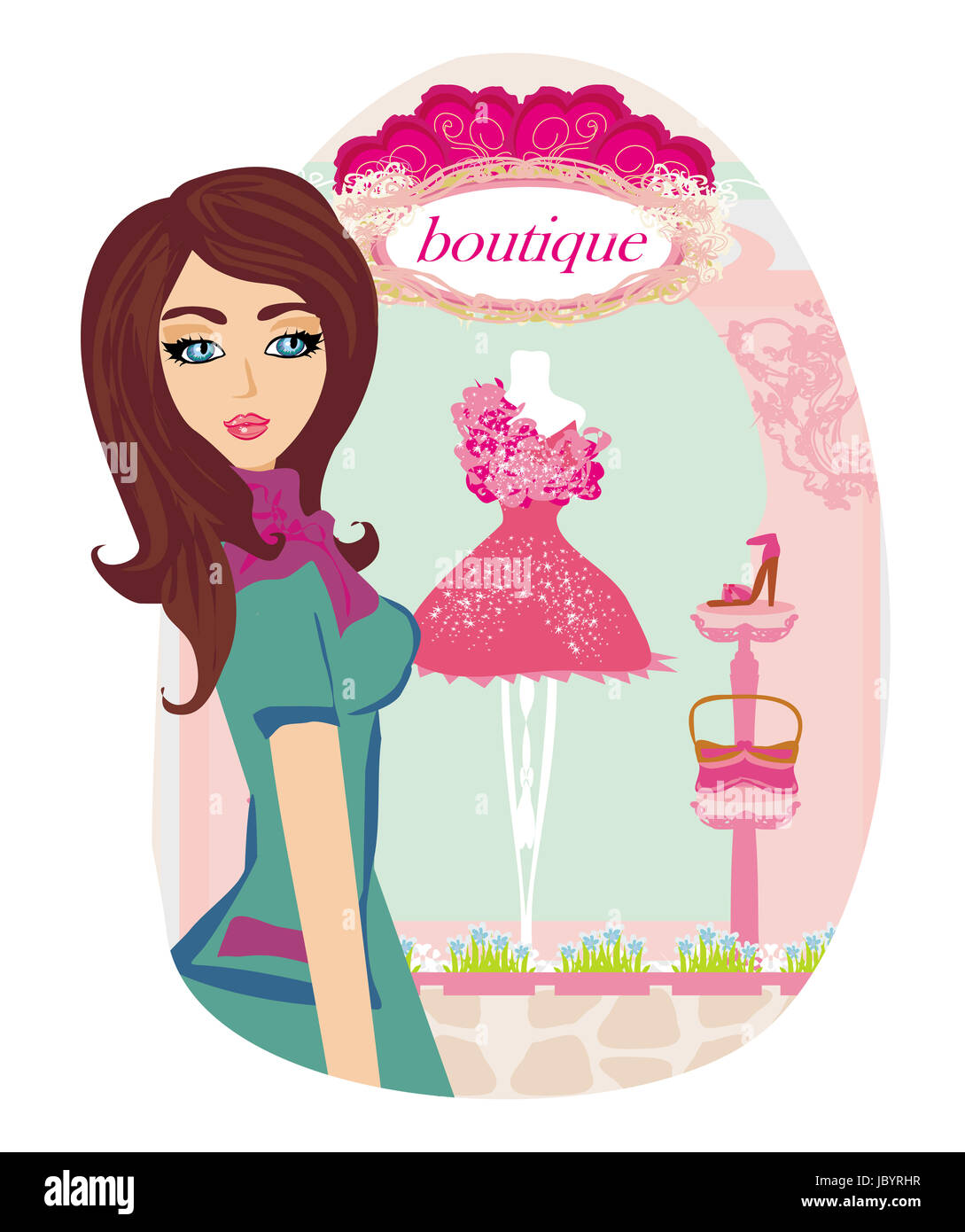 elegant boutique storefront Stock Photo - Alamy