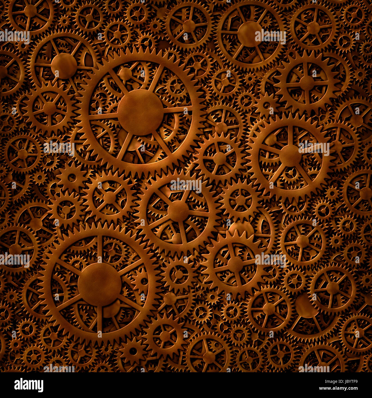 Digital illustration of multiple layers of both interlocking and loose ...