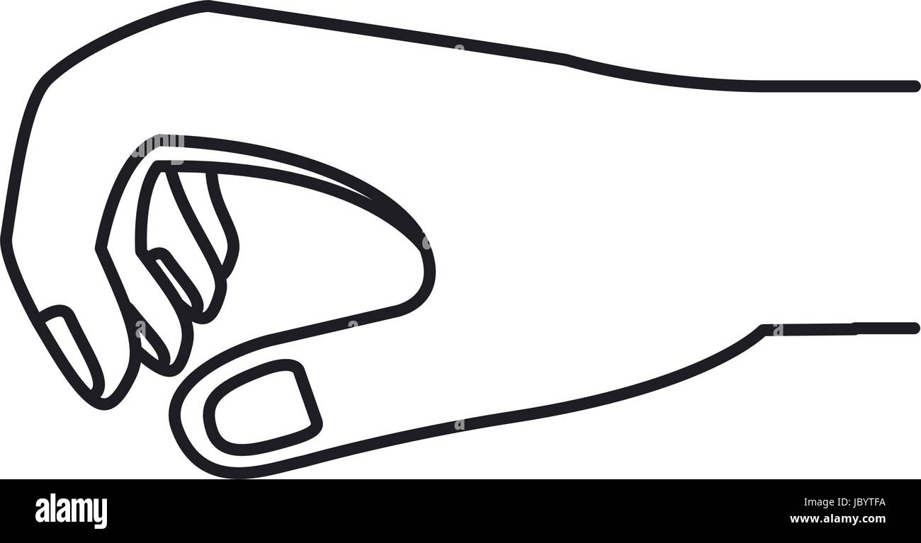 silhouette hand of symbol of giving Stock Vector Image & Art - Alamy