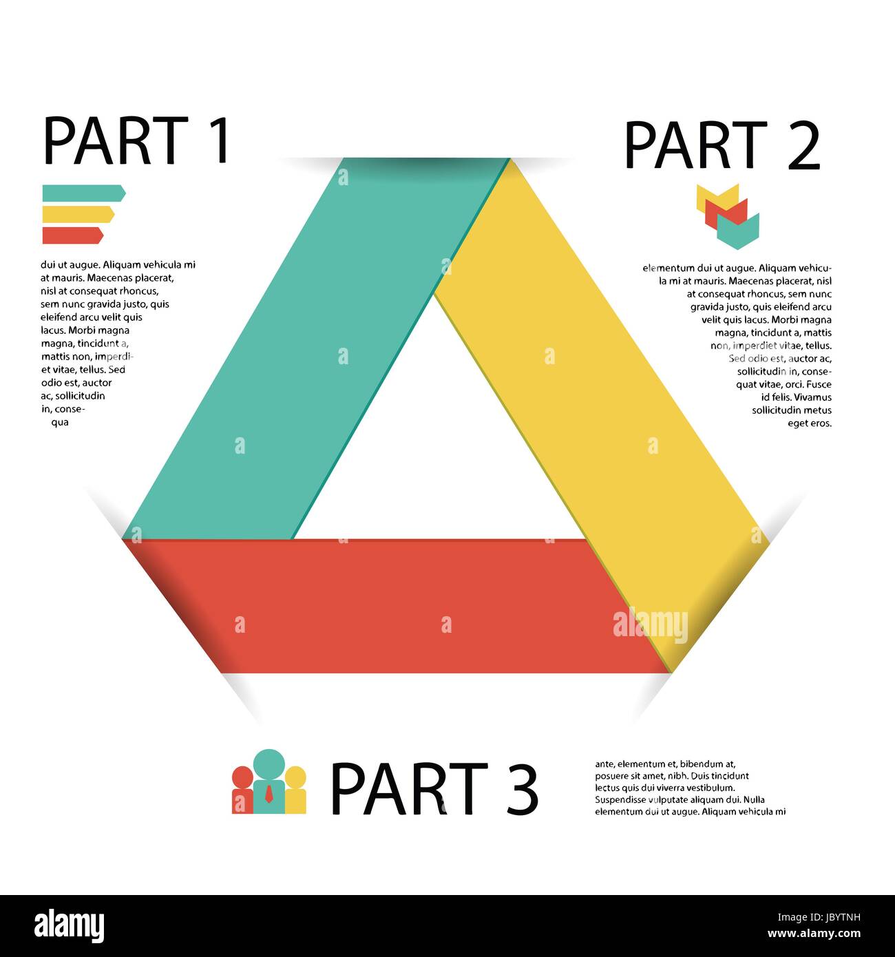 colorful illustration with Modern info graphic element for business ...